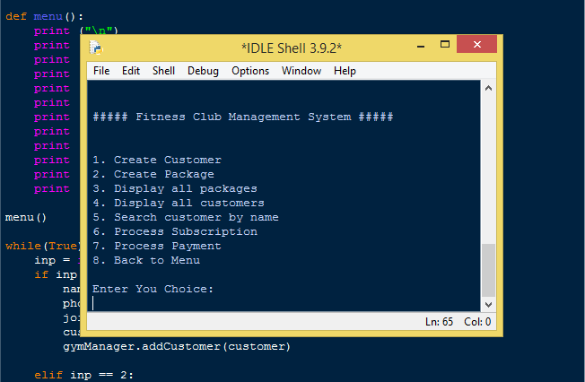 Fitness Club Management System in Python Free Source Code | SourceCodester